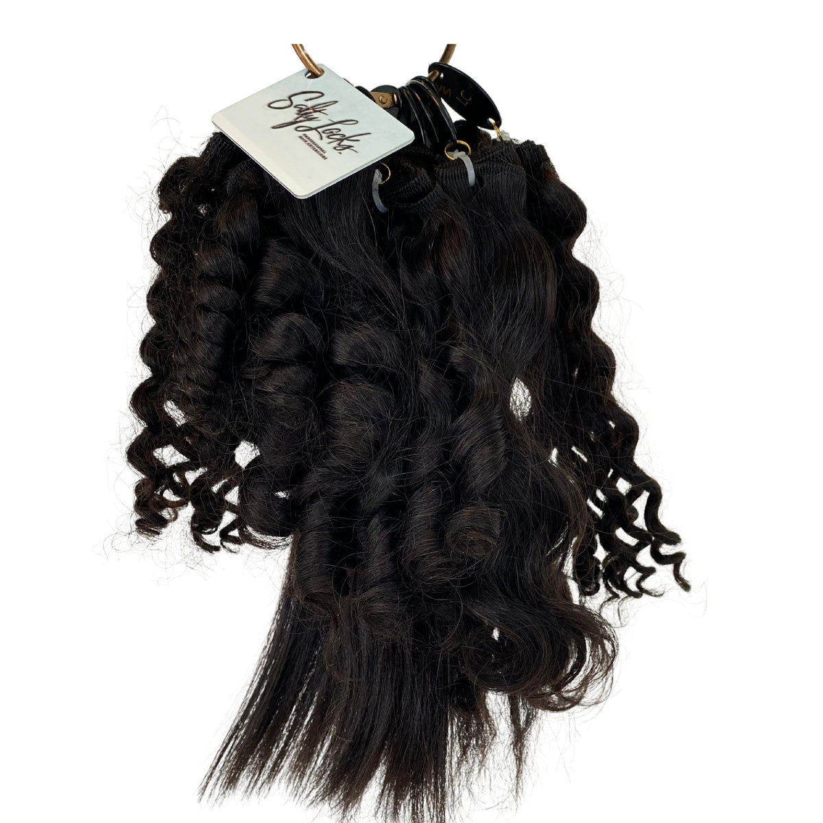 Textured Curly Hair Extensions - Ring Curls, European Style – Salty ...